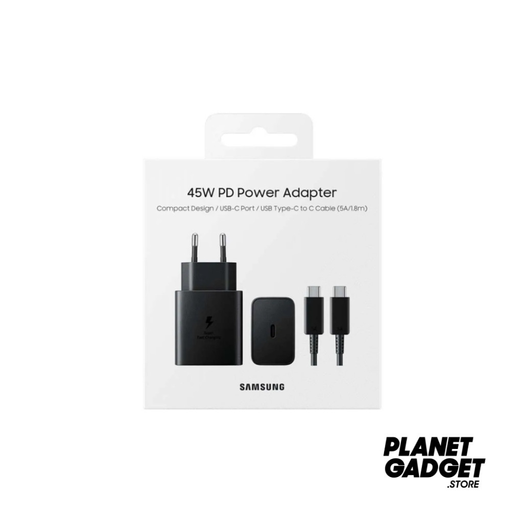 Jual Travel Adapter 45W With Cable Black Type C & 45W W/O Cable Black ...