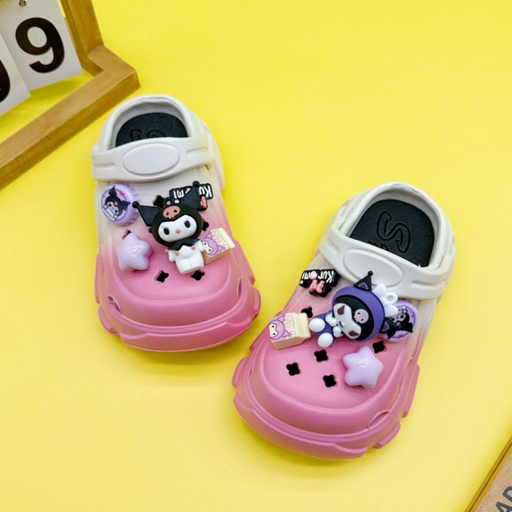 Jual Sandal Anak Kuromi Labubu Stitch Sendal Baim Slop Empuk Import ...