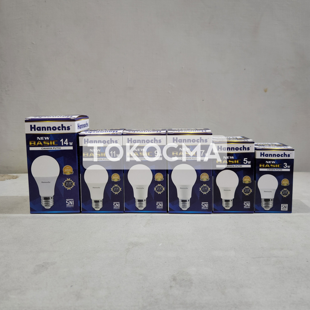 Jual Hannochs Lampu Bohlam Bulb LED New Basic 3W 5W 7W 9W 11W 14W 20W ...