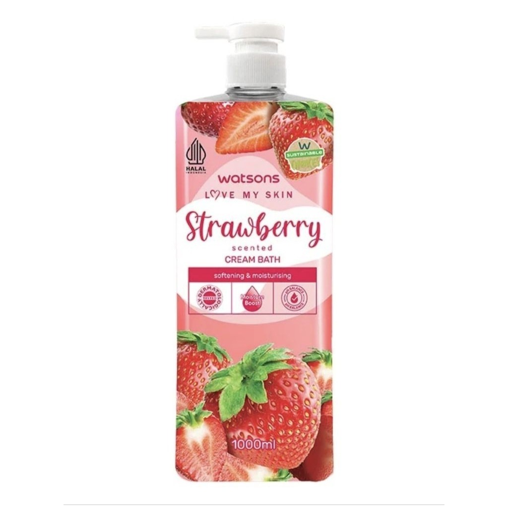 Jual Sabun mandi Watsons strawberry 1 Liter (1000ml) | Shopee Indonesia