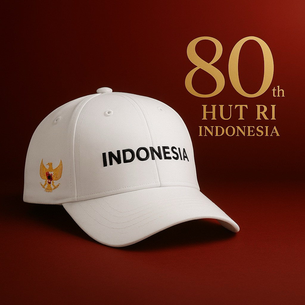 Jual Topi Indonesia Kemerdekaan HUT-RI ke 80 Merah Putih Garuda ...