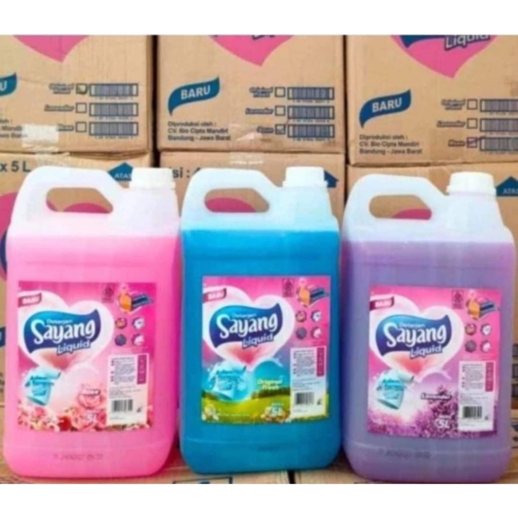 Jual Sabun Sayang Detergent Laundry Liquid Sabun 5 Liter | Shopee Indonesia