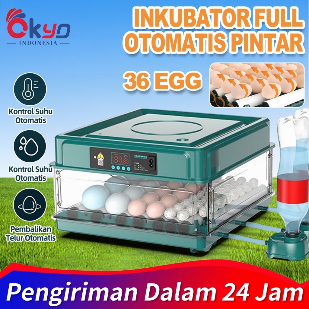 Jual mesin penetas telur full otomatis 36-130 butir egg incubator ...
