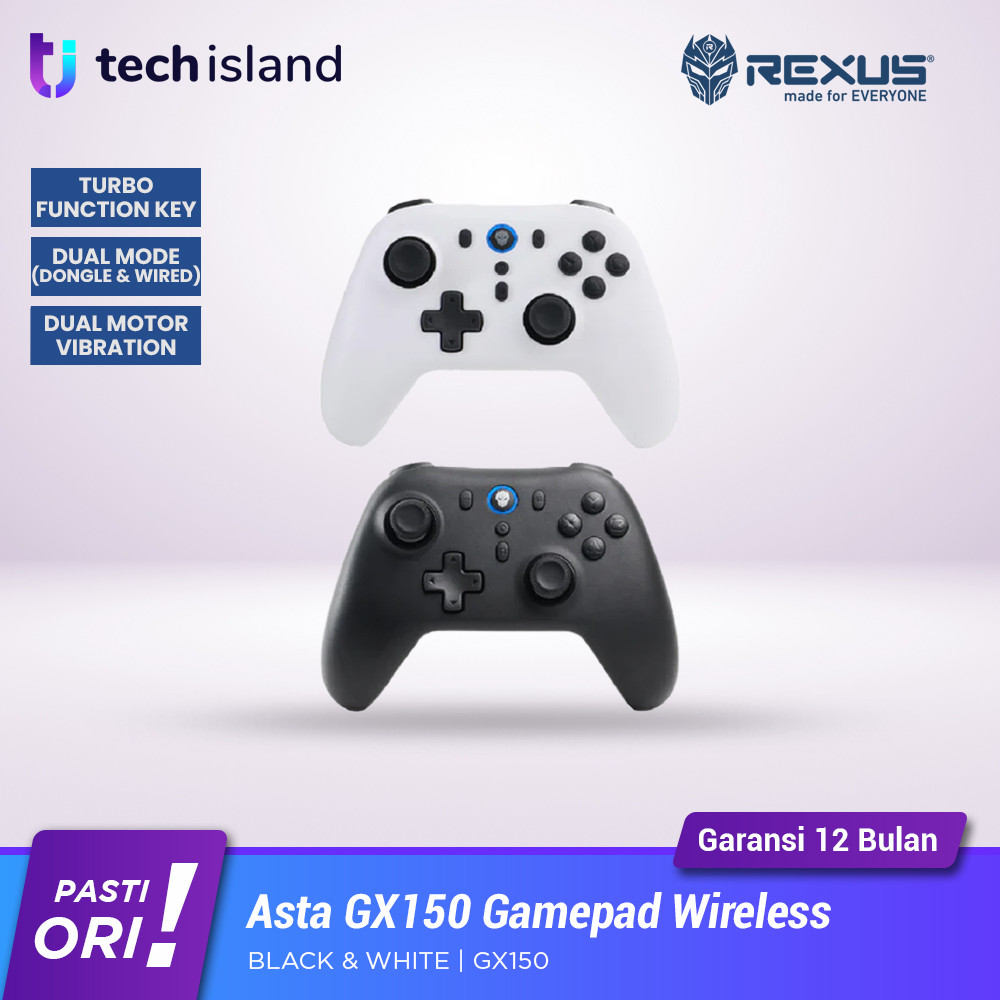 Jual Rexus Pro Gaming Wireless Gamepad ASTA GX150 GX-150 Dual ...