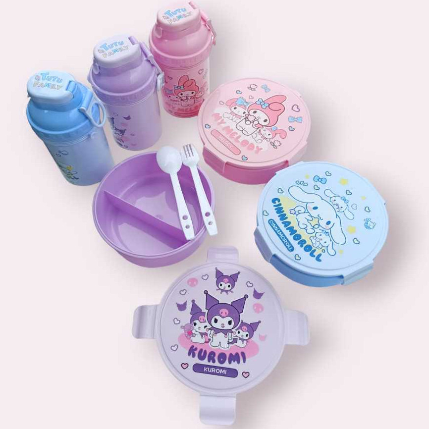 Jual Wadah Bekal Makanan Lunch Box Motif Sanrio Kuromi Melody ...