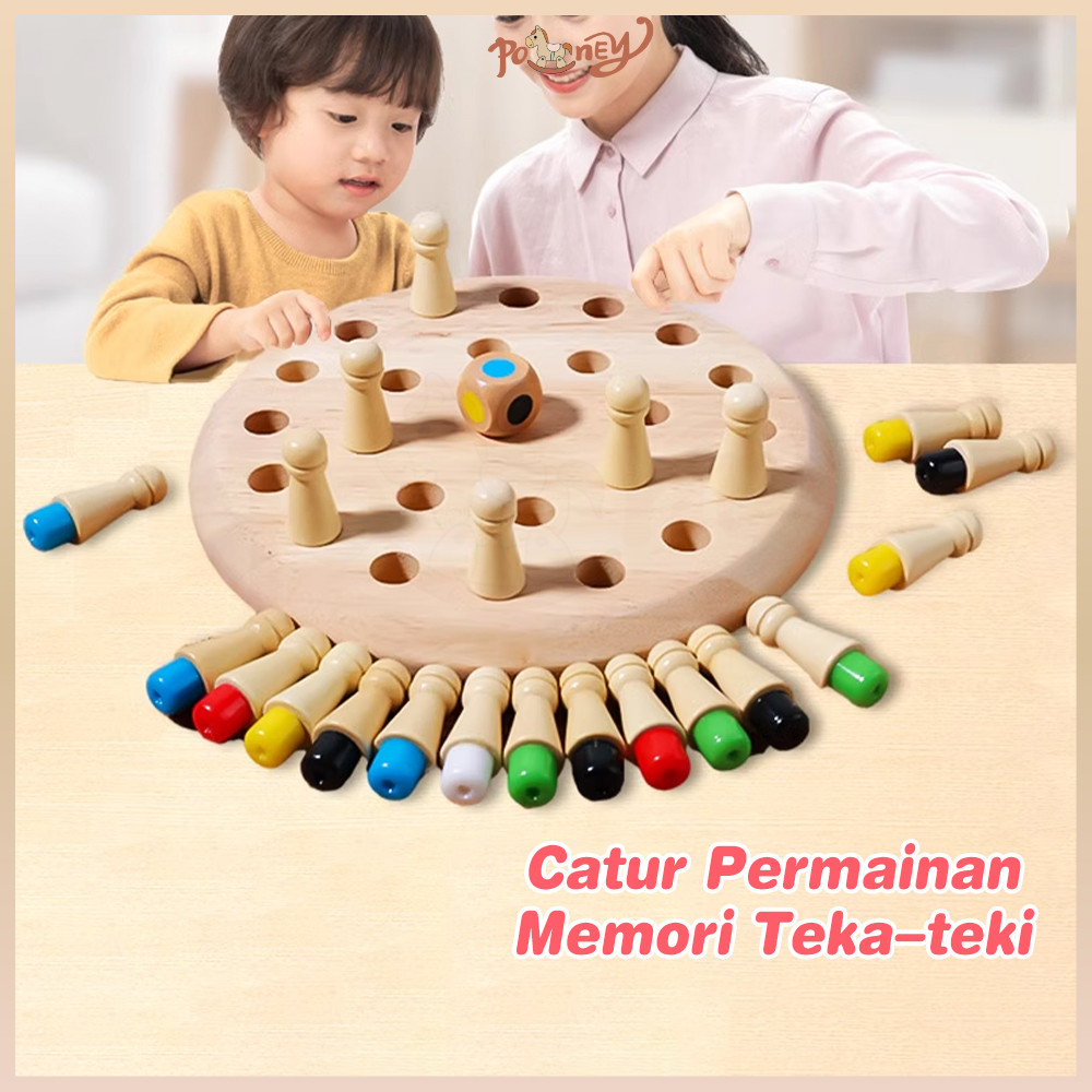 Jual Poney Mainan Memory Chess Anak/game Mainan Edukasi Anak Memory ...