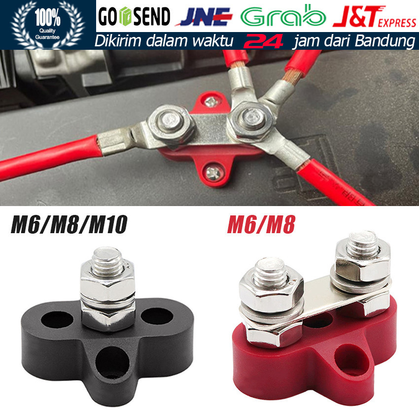 Jual M6/M8/M10 Terminal Block Studs DC12V24V Junction Block Bus Bar | Shopee Indonesia