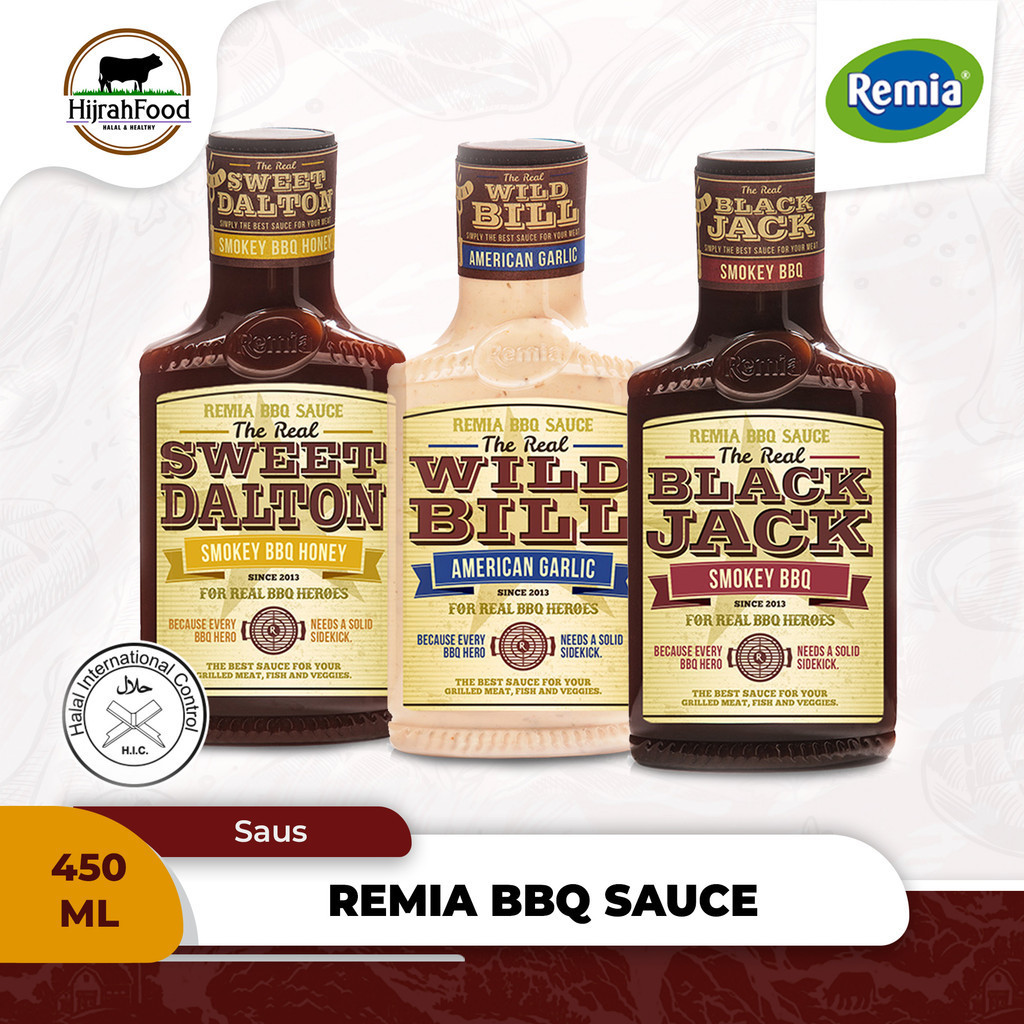Jual Remia Saus Smokey BBQ Smokey BBQ Honey American Garlic BBQ Sauce ...