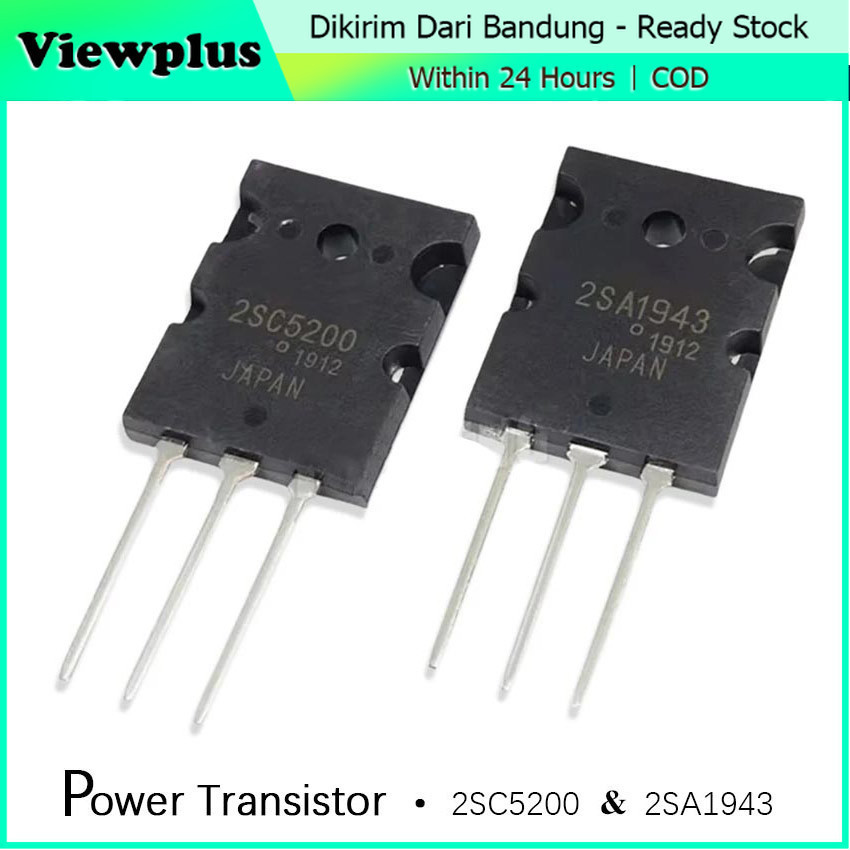 Jual Transistor Toshiba 2SC5200 2SA1943 Transistor TR Final Toshiba C5200 A1943 2SC5200 2SA1943 ...
