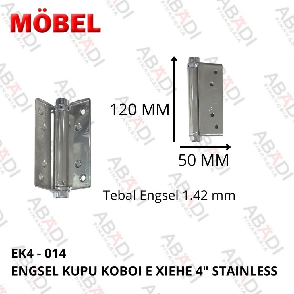 Jual Engsel Pintu Swing Engkel Single Satu Arah Koboy Koboi 4 inch 10cm ...