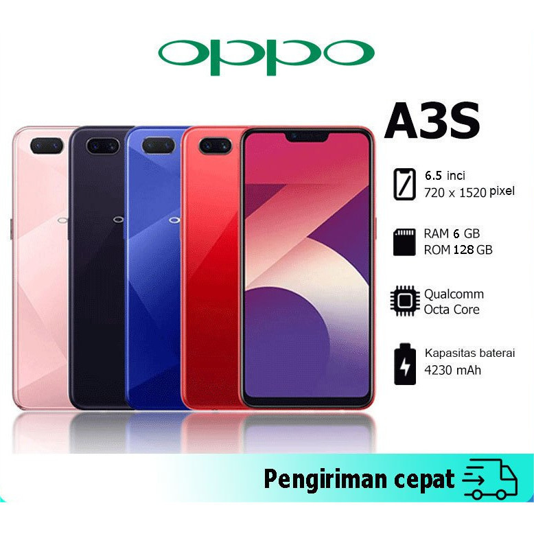 Jual HP OPPO A3S RAM 6/128GB Smartphone -FULLSET GARANSI 1 THN | Shopee Indonesia