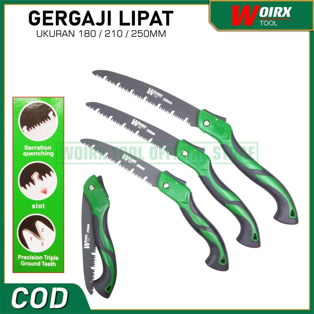 Jual WOIRX TOOL Gergaji Lipat Folding Saw Gergaji Kayu Dahan Ranting | Shopee Indonesia