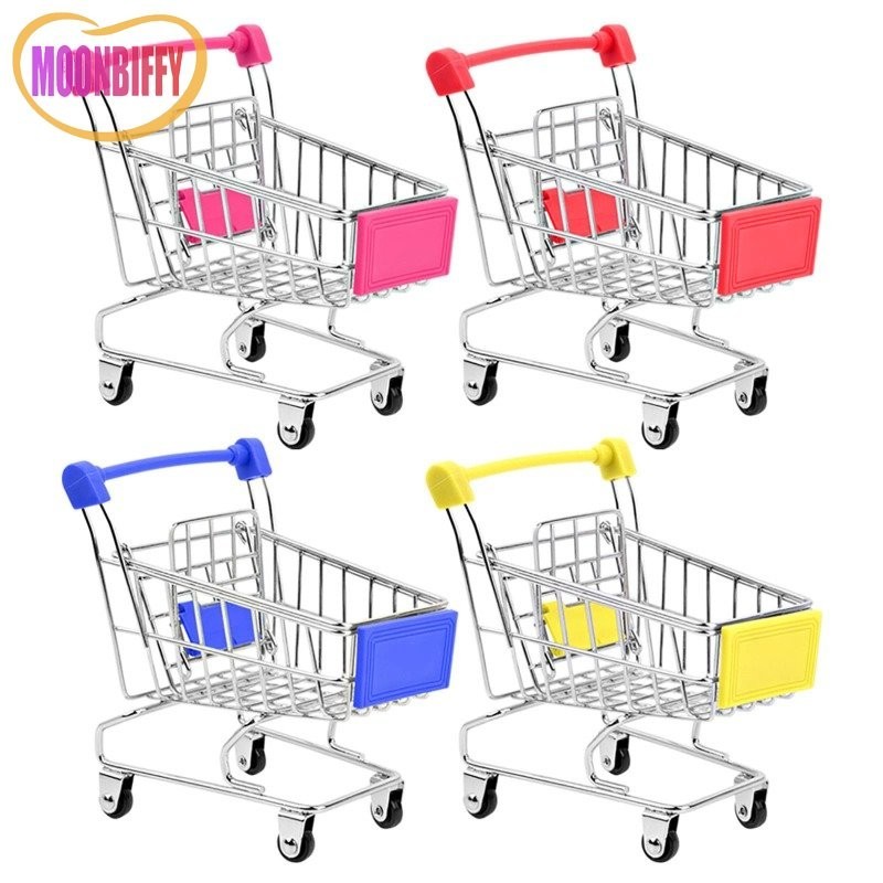 Jual Mini Shopping Cart Kids Toys Simulation Supermarket Hand Trolleys ...