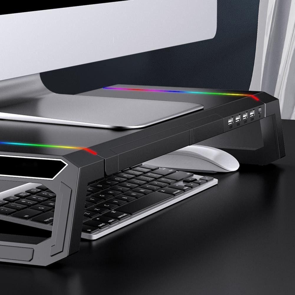Jual Computer Stand Rgb Monitor Stand Riser Strong Load-bearing ...