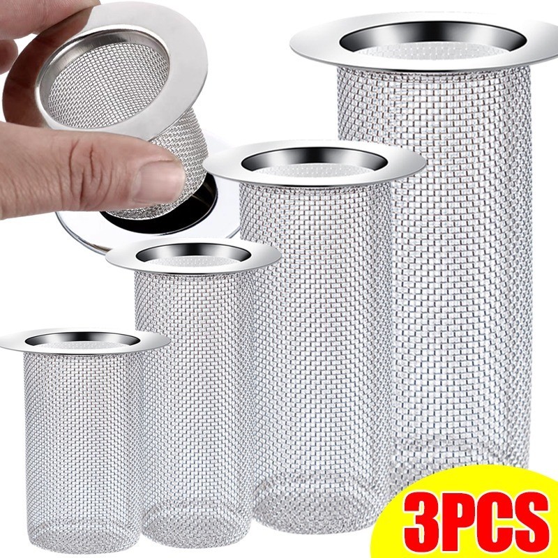 Jual Stainless Steel Floor Drain Filter Mesh Kitchen Sink Anti-clog ...