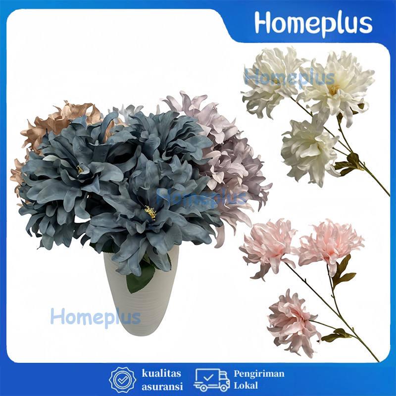Jual Bunga Dahlia Tangkai Panjang Cabang 3 Artificial Bunga Imitasi ...