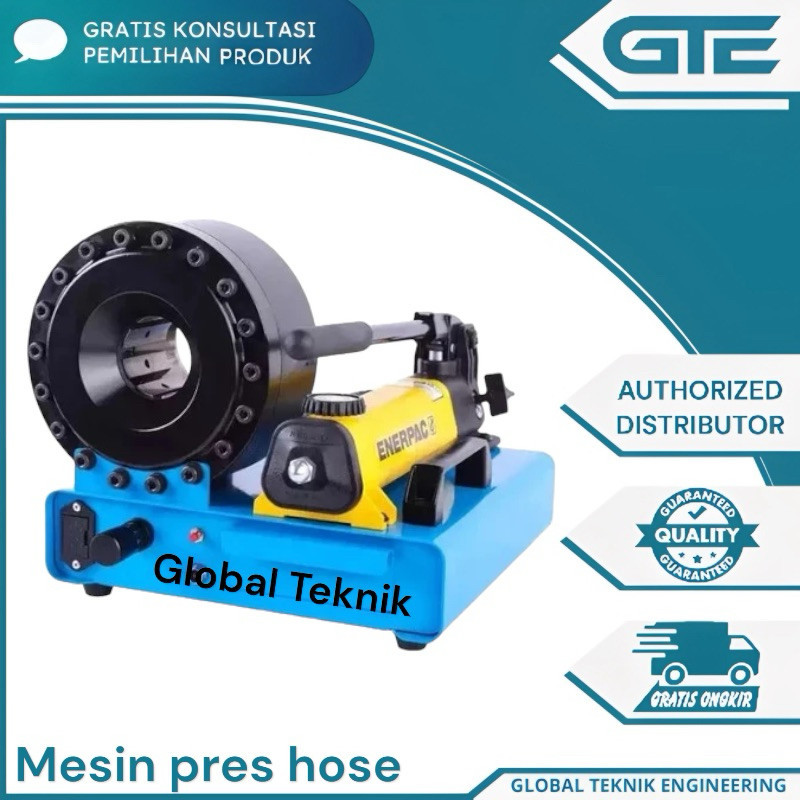 Jual Hose Crimping Machine P16HP Alat Pres Selang Hidrolik Manual P16HP ...