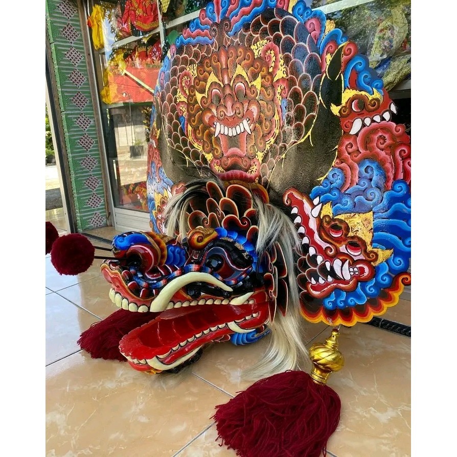 Jual barongan naga devil - Mainan tradisional barongan caplokan spon ...