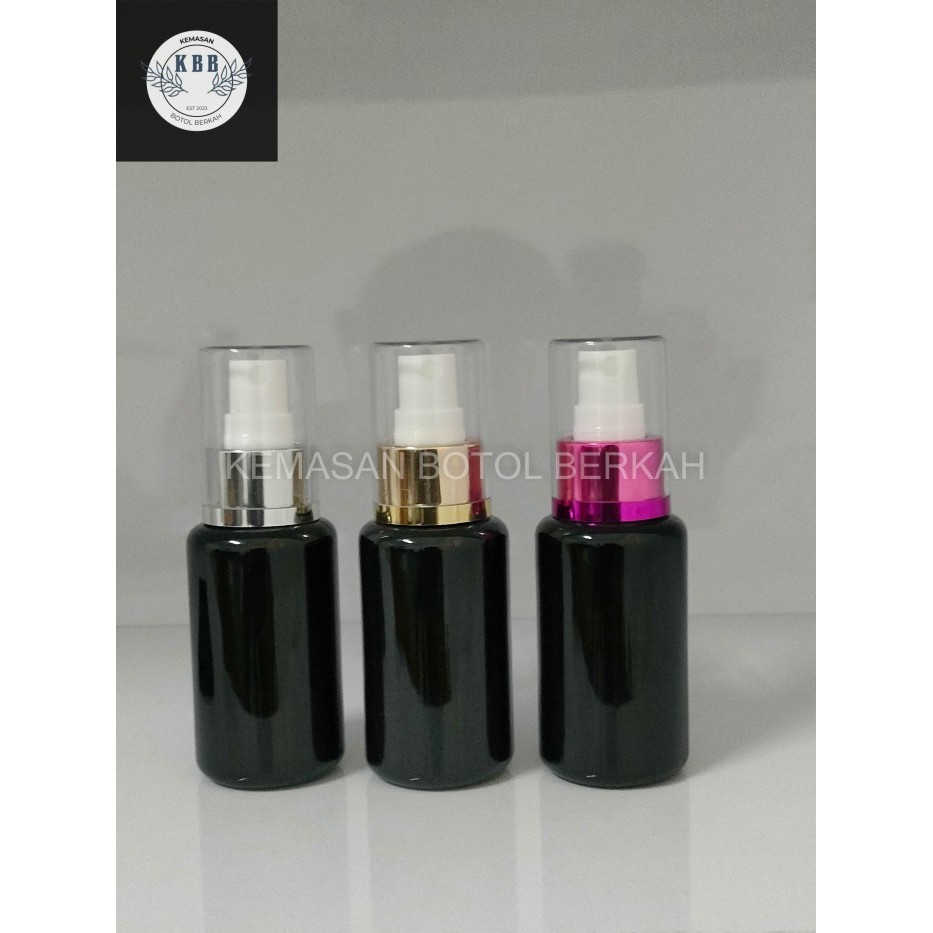 Jual Botol Tubular 60 Ml Hitam Spray Full Cap Gold Silver Pink 70 Ml ...
