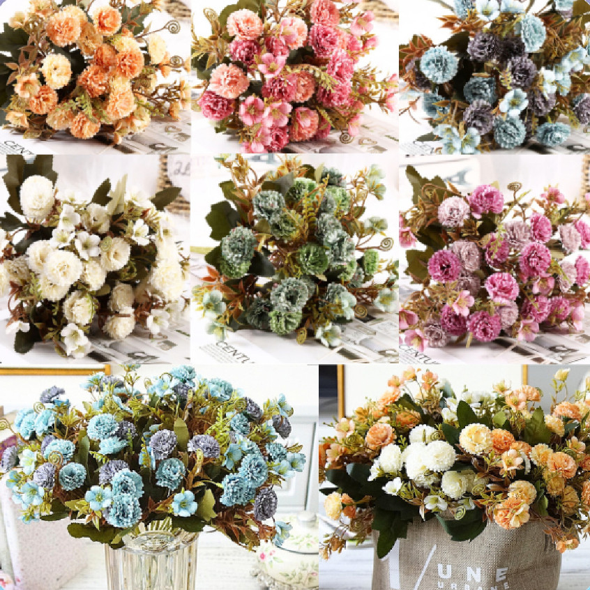 Jual Bunga Artificial Peony Bunga Palsu Plastik Buatan Imitasi Hias ...