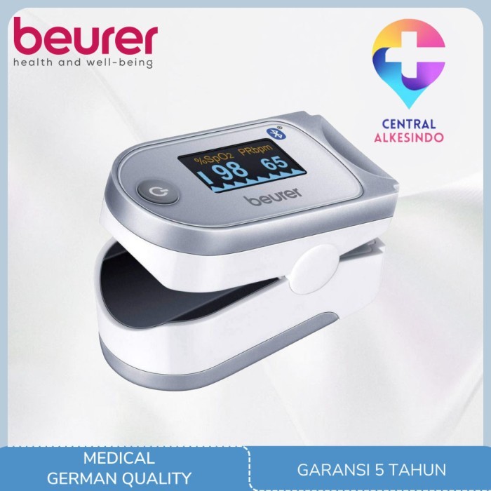 Jual Finger Pulse Bluetooth Oximeter Saturasi Oksigen Oxymeter Beurer ...