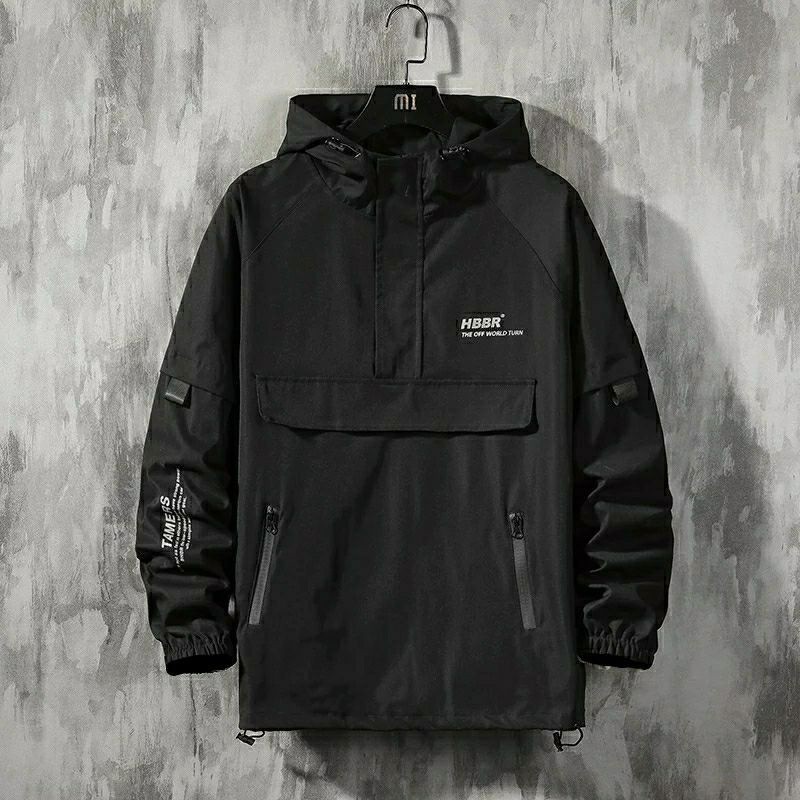 Jual cod Jaket Cagoule Simple Jaket Kantong Doraemon | Shopee Indonesia