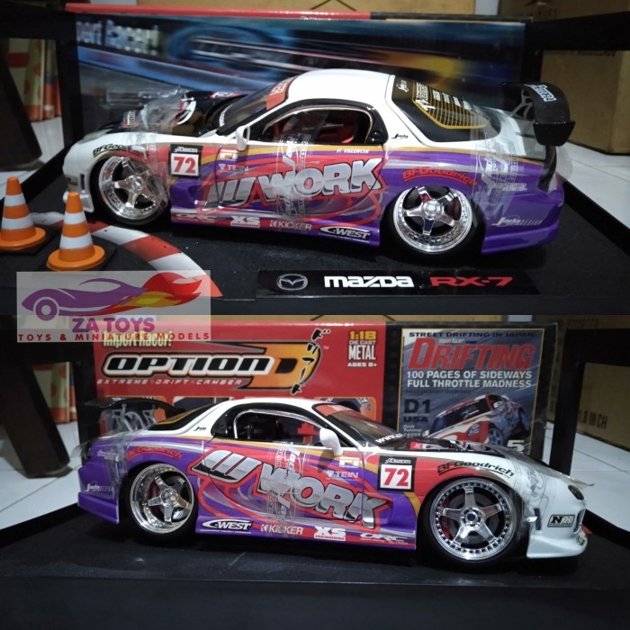 Jual FG99 Diecast Mazda RX-7 Putih by Jada Toys Import Racer Option D ...