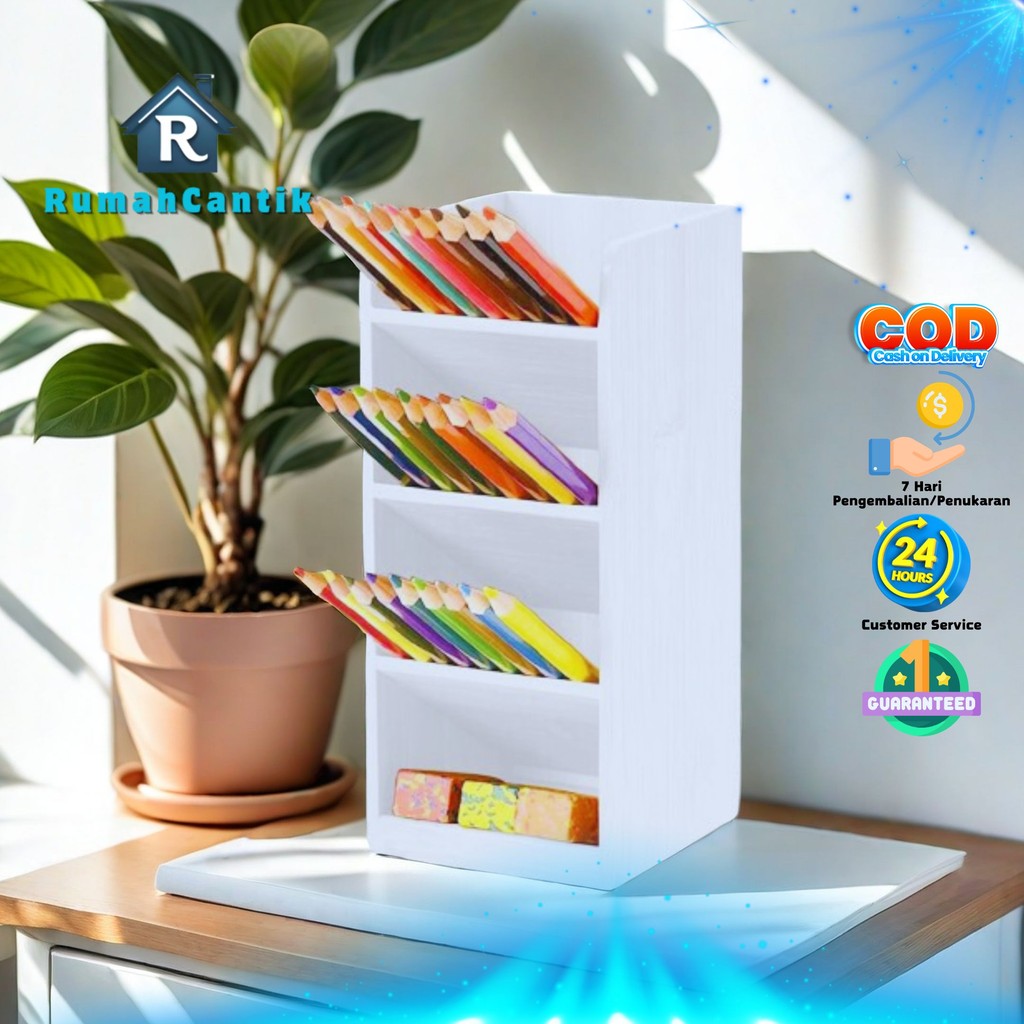 Jual RumahCantik - Rak Kotak Pensil Rak Tempat Penyimpanan Pensil ...