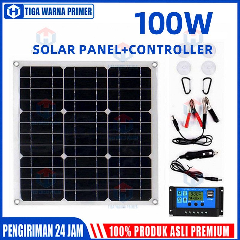 Jual 60W/100W SOLAR PANEL PANEL SURYA PEMBANGKIT LISTRIK TENAGA SURYA ...