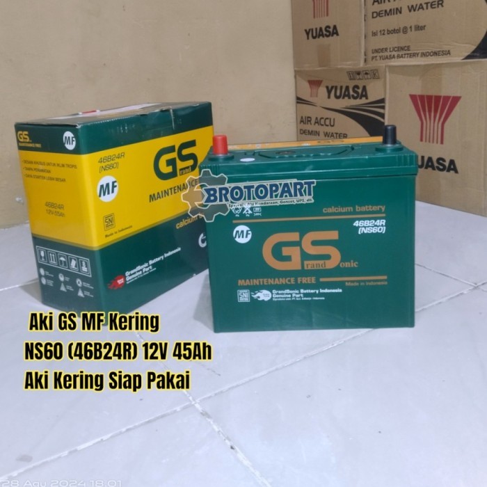 Jual Aki Mobil Mazda Vantrend, Nissan Magnite, Proton Saga Accu GS NS60 ...