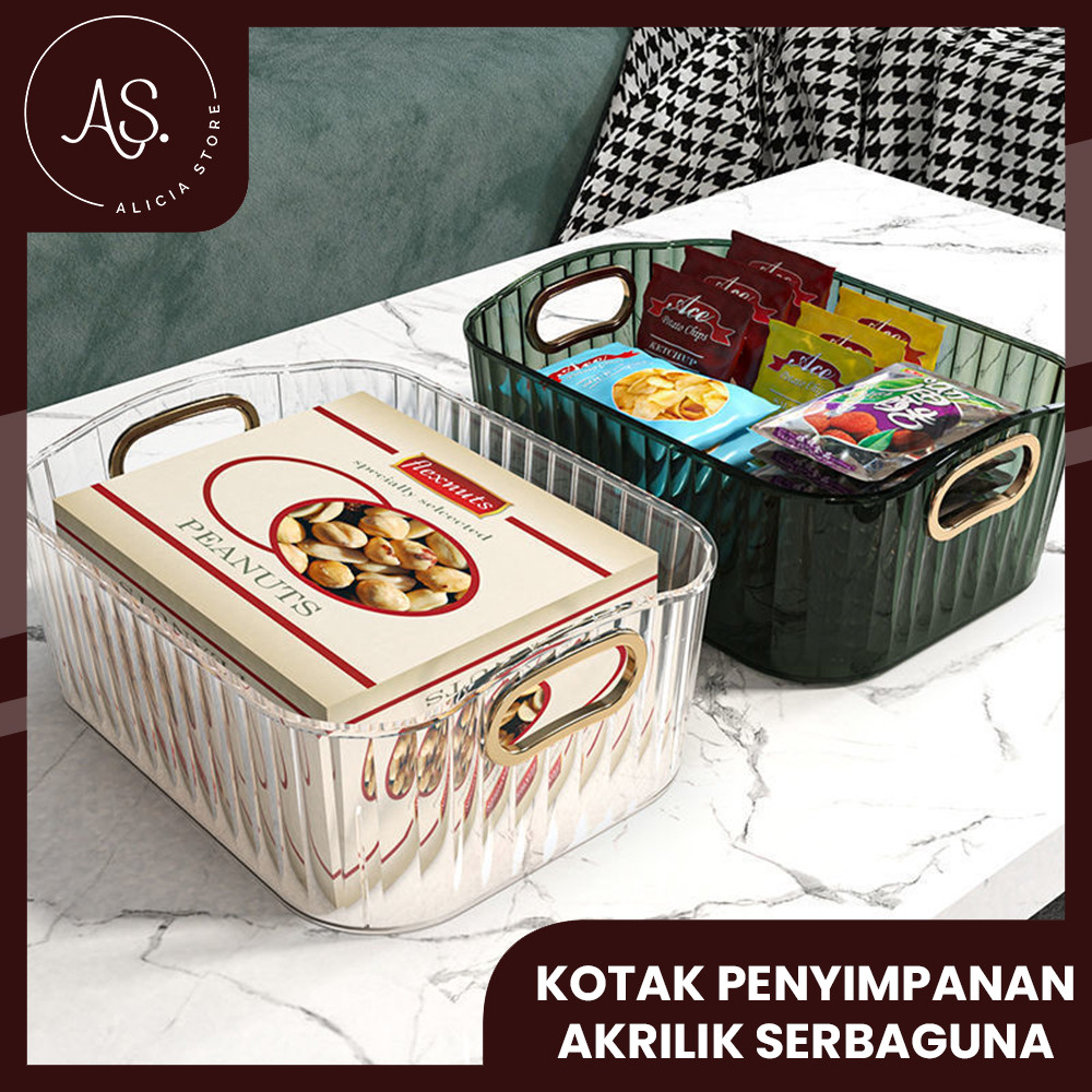Jual AS Storage Box Kotak penyimpanan Transparan Akrilik Serbaguna ...