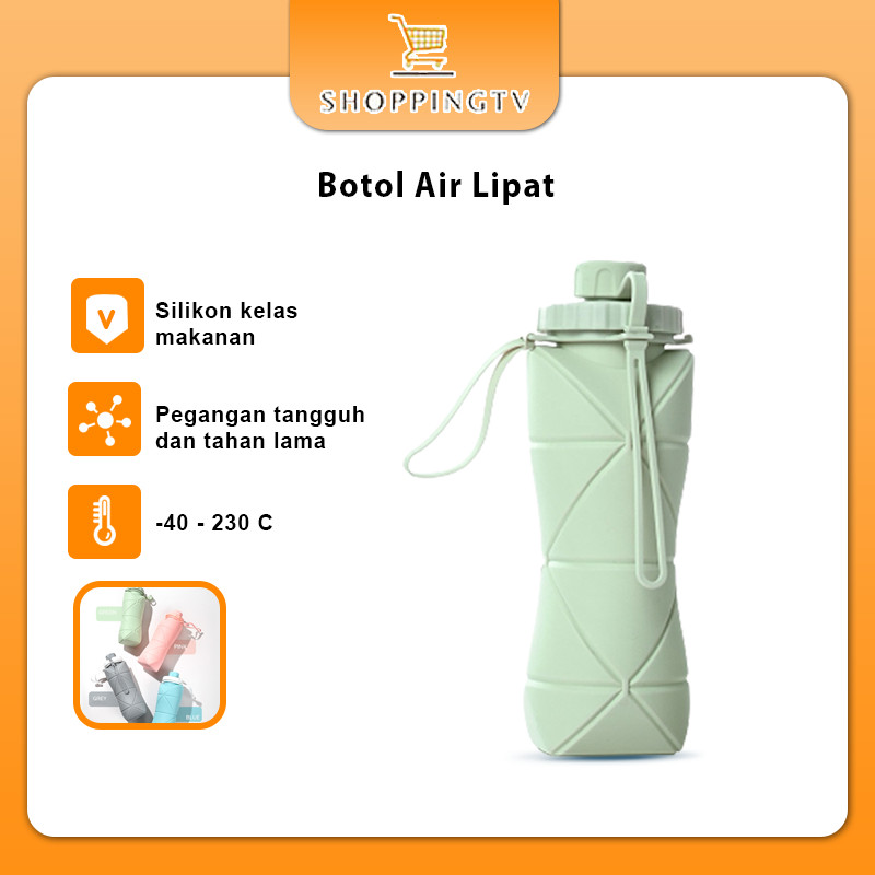 Jual Botol Air Lipat Silikon Portabel Reusable Botol Air Olahraga Lipat ...