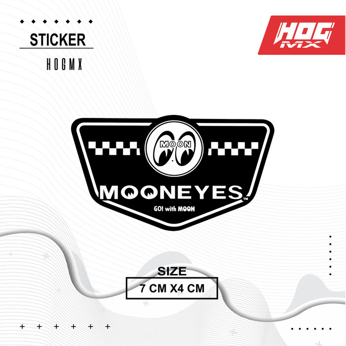 Jual Sticker JDM MOONEYES GO WITH MOON BS0051 | Shopee Indonesia