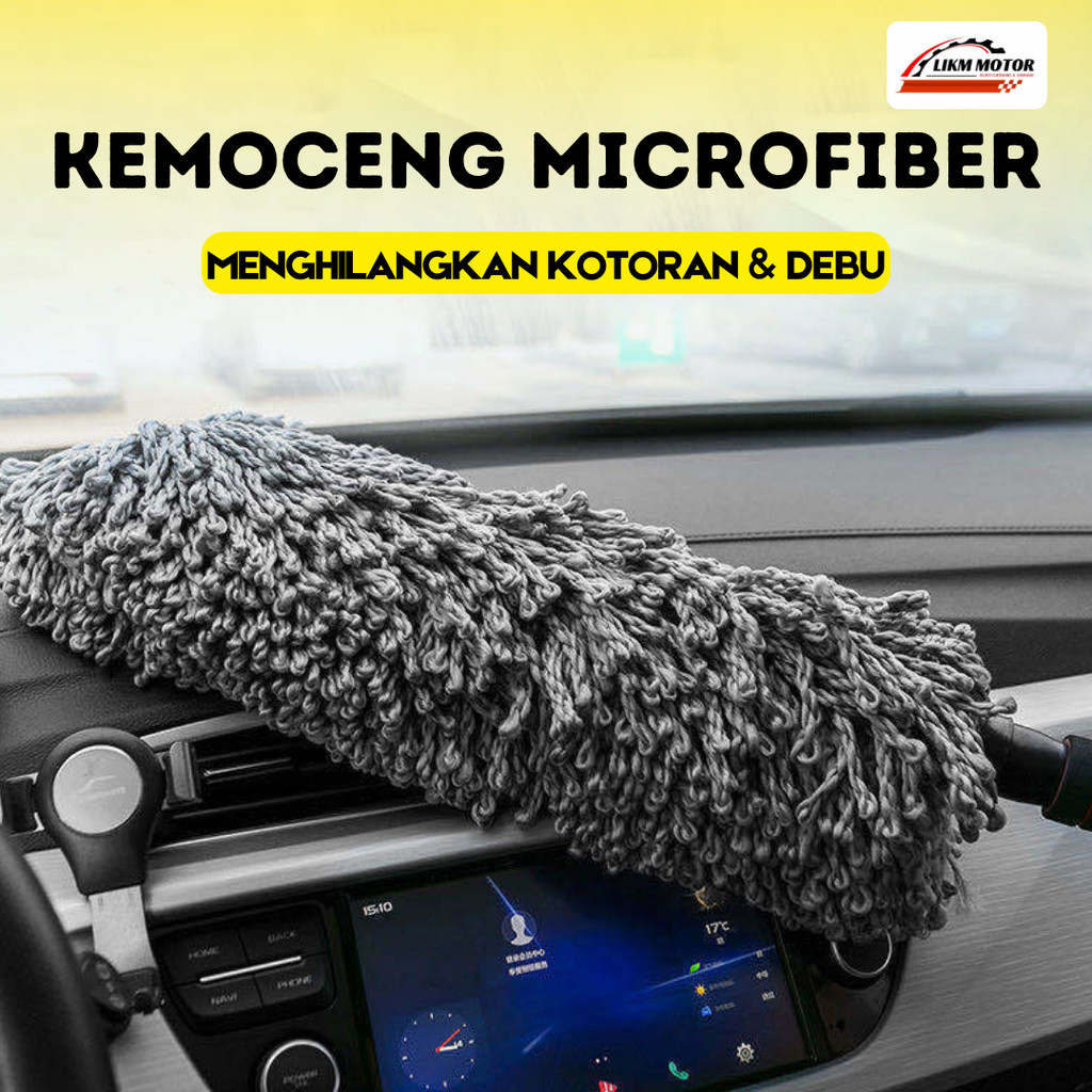 Jual Kemoceng Microfiber Mobil Tebal Halus Anti Gores Model Cendol ...
