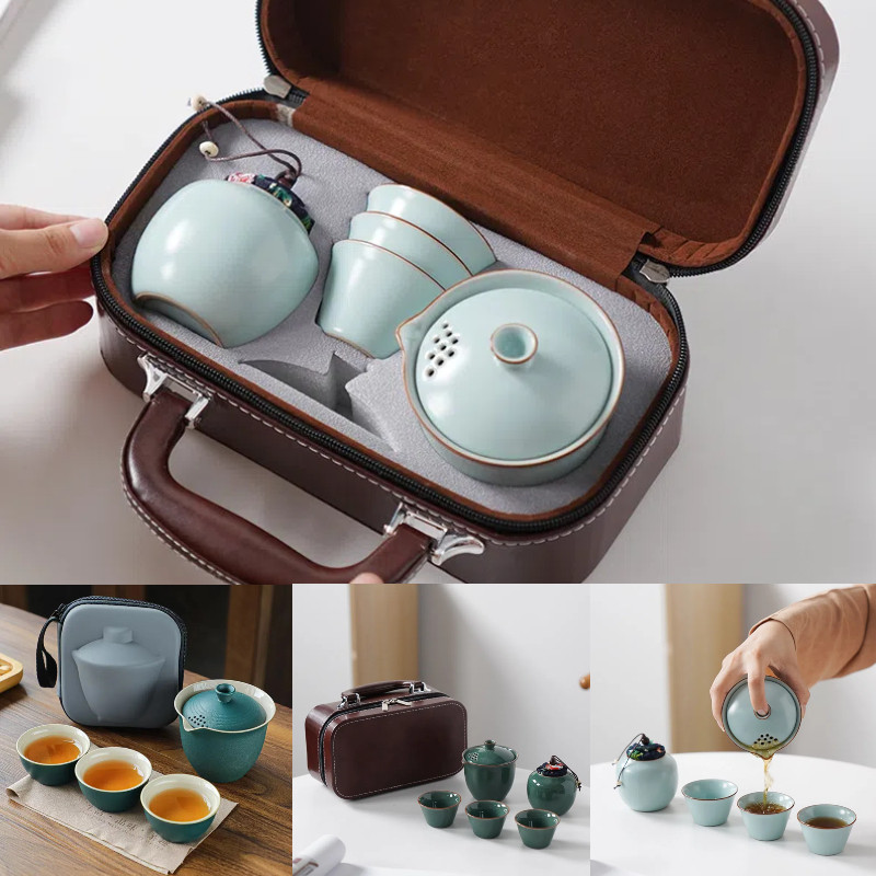 Jual 5PCS/Set Tea Set Gift Set Premium Keramik Lengkap Hampers Kado Set ...