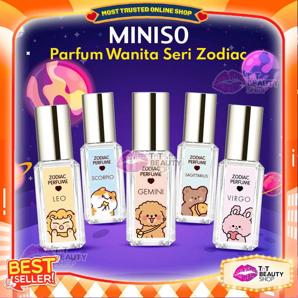 Jual MINISO Parfum Wanita Seri Zodiac 10ml Mini Perfume EDT Parfum ...