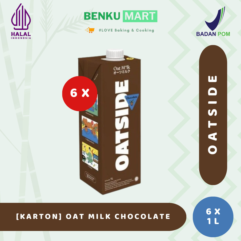 Jual [KARTON] Oatside Chocolate Oat Milk 1 Liter | Shopee Indonesia