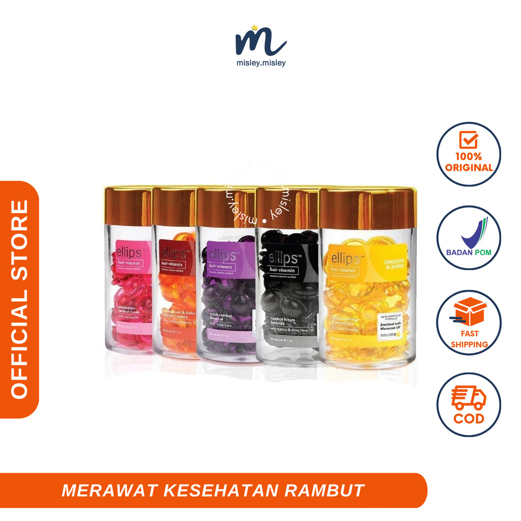 Jual MISLEY - ELLIPS Hair Vitamin Jar (isi 50 Butir) | Vitamin Rambut ...