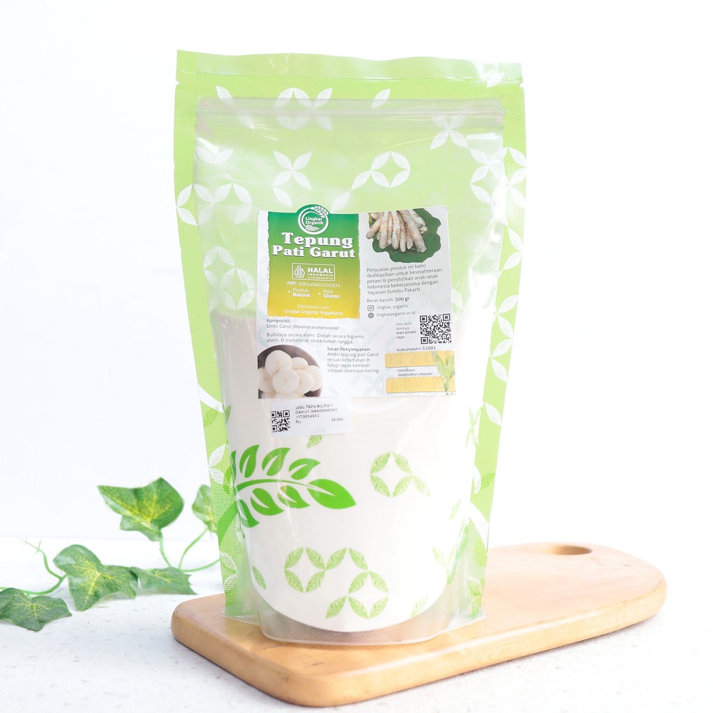 Jual 500G TEPUNG PATI GARUT ARROWROOT FLOUR - LINGKAR ORGANIK | Shopee ...