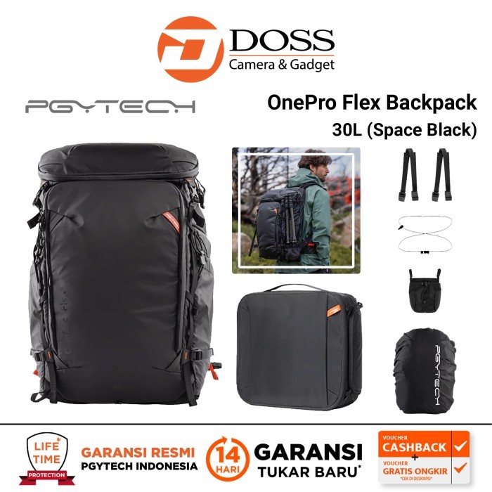 Jual PGYTECH OnePro Flex Backpack 30L Space Black + Camera Insert M P-CB-390 Pgytech One Pro Tas ...