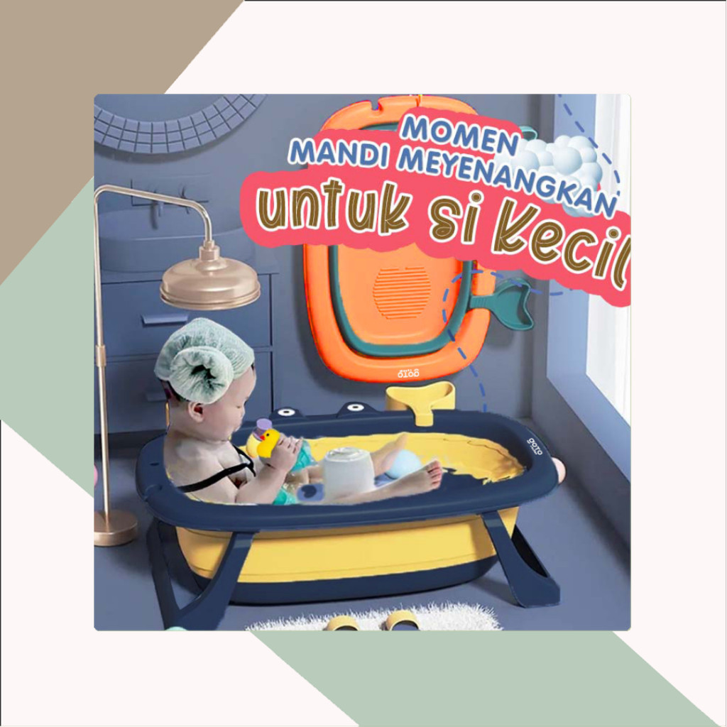 Jual Goto Crabby Tub Tempat Mandi Bak Lipat Anak Bayi Baby Bathtub ...