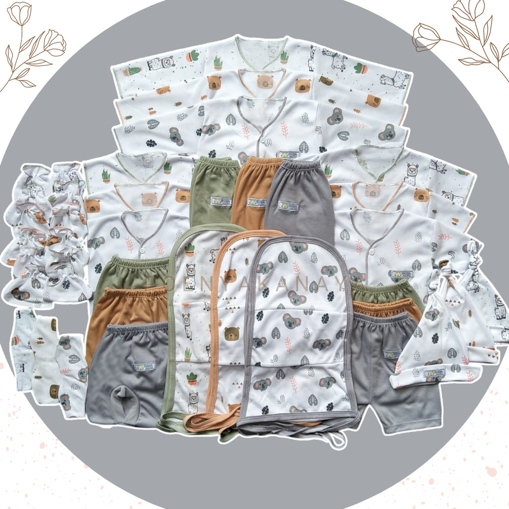 Jual 36 PCS Paket Hemat Terkomplit Baju Bayi Baru Lahir Paket Hemat ...