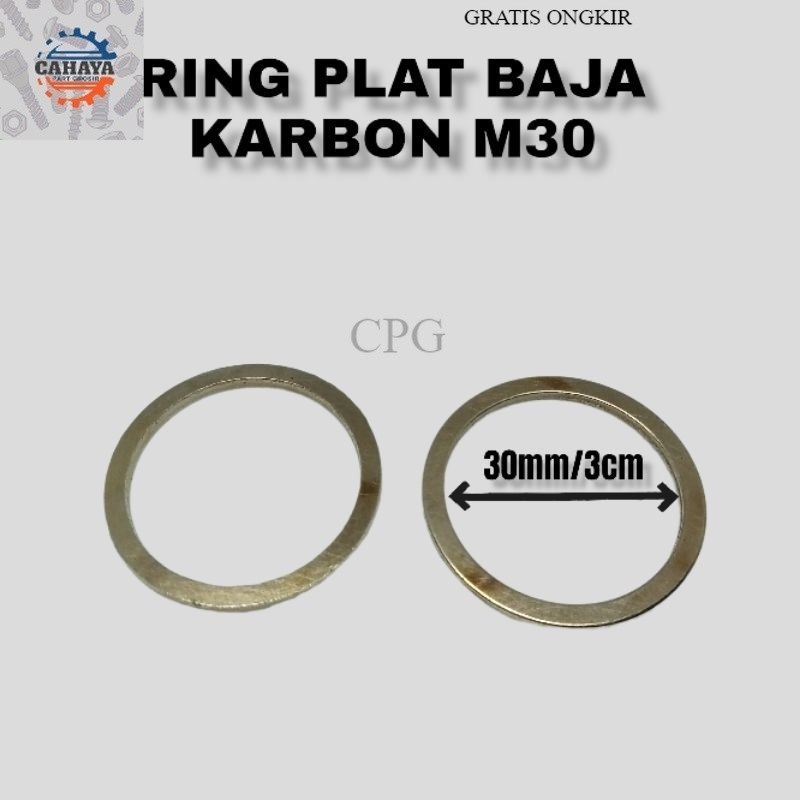 Jual RING KOPLING KUNINGAN RING TIPIS 3MM M 30 ORIGINAL RING MESIN RING ...
