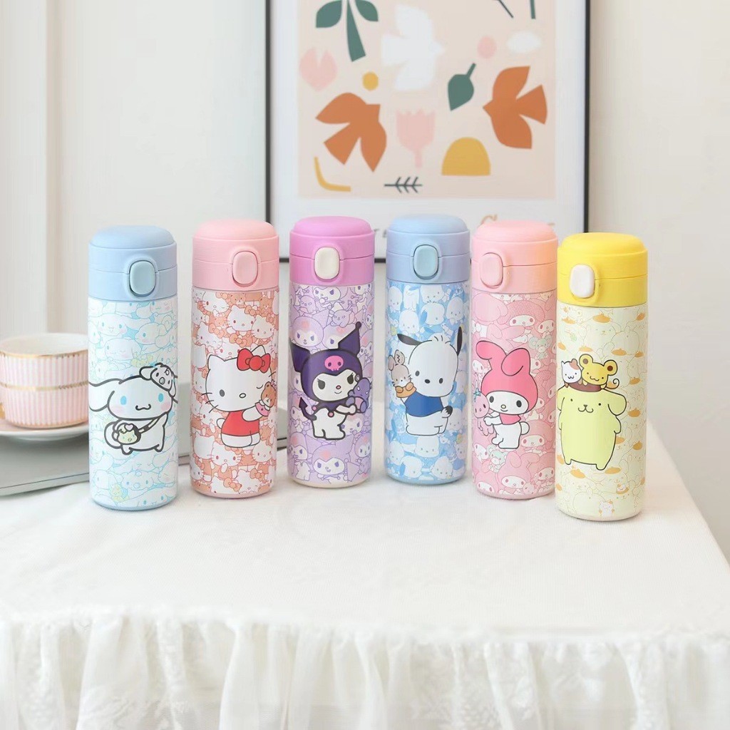 Jual Botol Minum/ Tumblr Stainless 304 Sanrio Kuromi Pochacco Melody ...