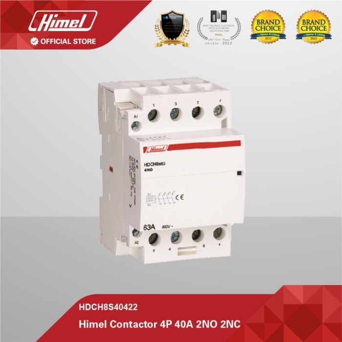 Jual Himel Modular Contactor 4P 40A 2NO 2NC - HDCH8S40422 | Shopee ...