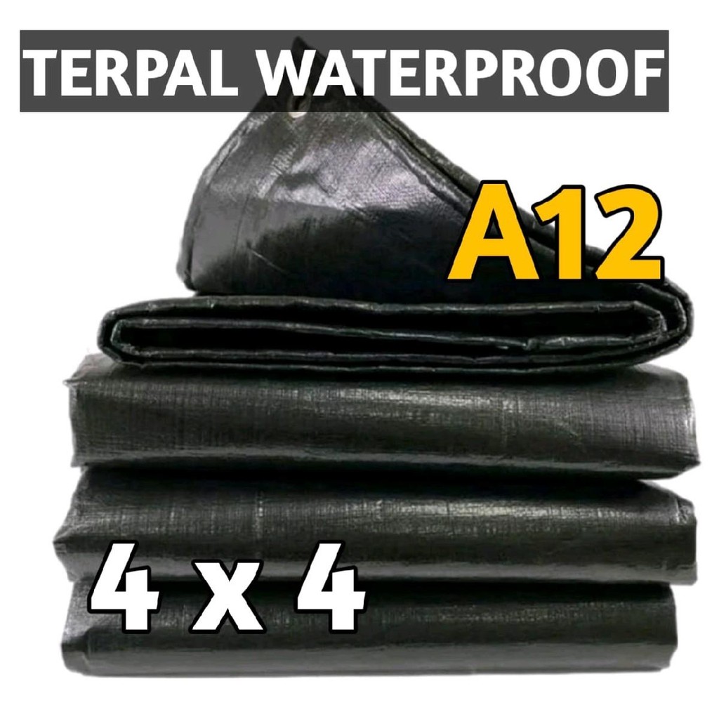 Jual Terpaulin Terpal A12 Hitam korea original 4x4 meter Plastik korea ...