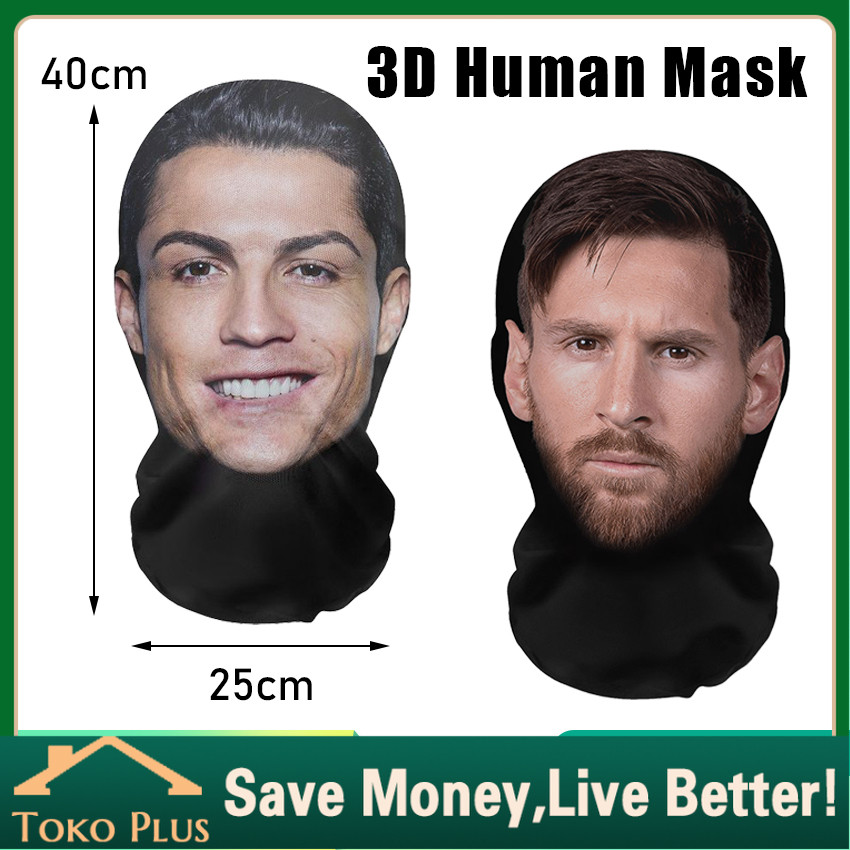 Jual 3D Topeng Halloween Cosplay CR7/Messi/CR/Cristiano Ronaldo 3D ...