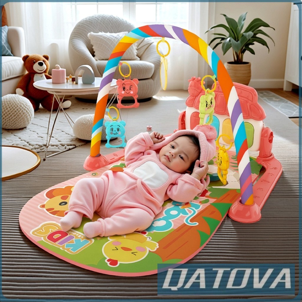 Jual QATOVA Play Gym Bayi Set Musik Piano Playgym Baby Playmate Bayi ...