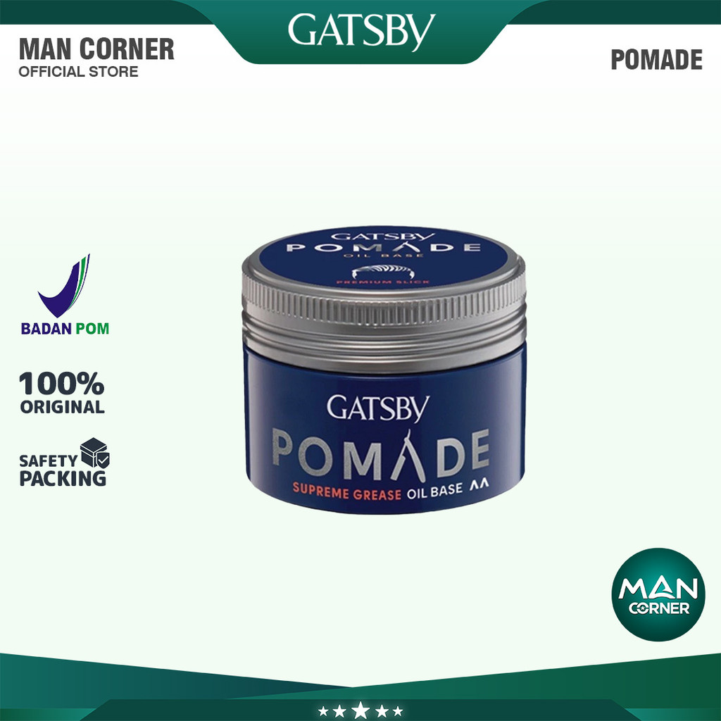 Jual GATSBY Styling Pomade Supreme Grease 30gr | Man Corner | Shopee ...