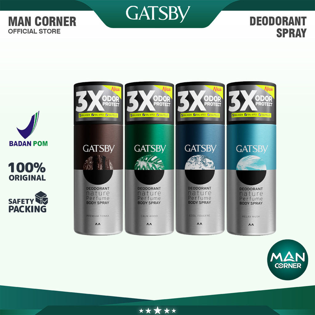 Jual Gatsby Deodorant Nature Perfume Body Spray 150ML | Man Corner ...